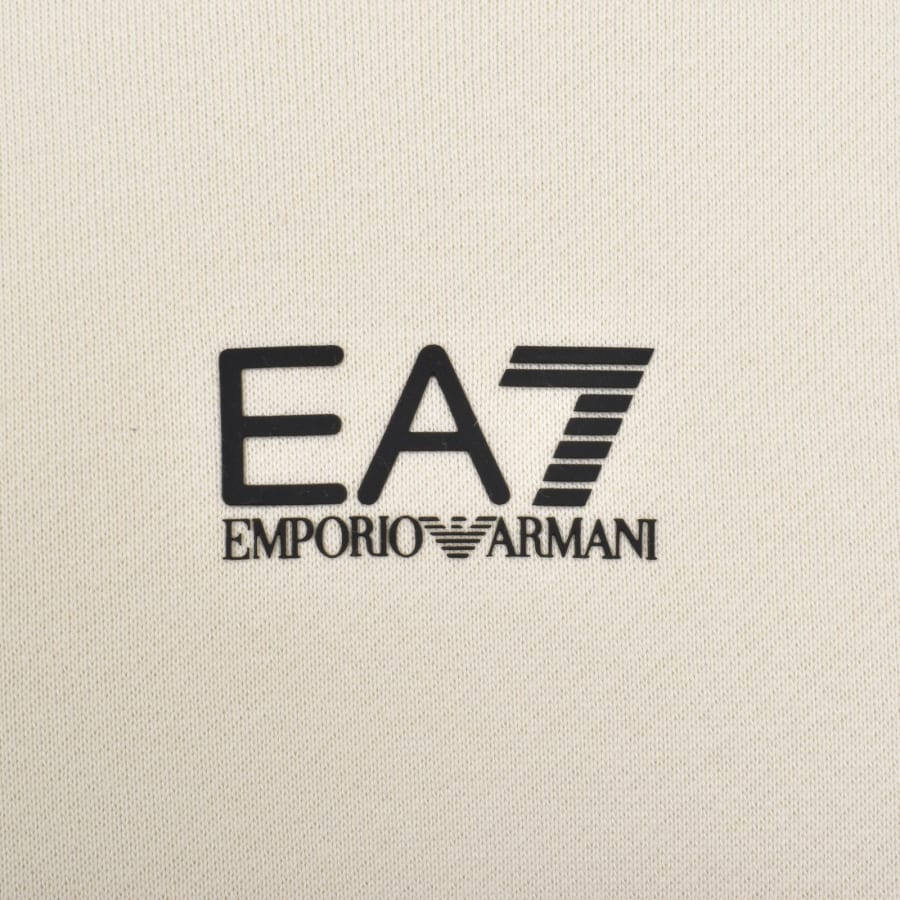 EA7 Emporio Armani Logo Sweatshirt Cream | Mainline Menswear EA7 Emporio Armani Logo Sweatshirt Cream | Mainline Menswear